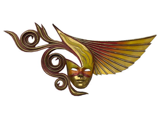 Masquerade Mask Red,Orange,Yellow (W: 0.97m) - First Scene - NZ's ...