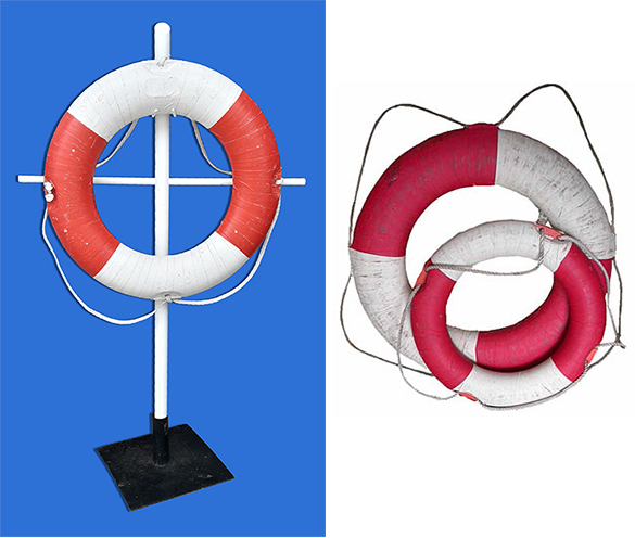 Life Rings Red & White (D75cm) - First Scene - NZ's largest prop ...