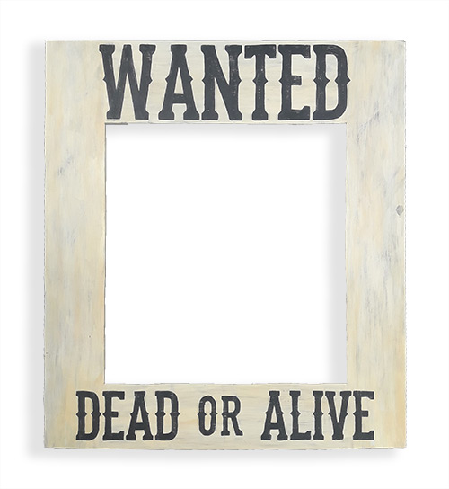 Wanted Frame Dead Or Alive H 75cm X W 61cm First Scene NZ s 