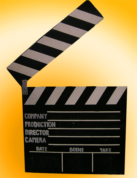 Clapper Board Extra Large (H: 67cm x W: 60cm) - First Scene - NZ's ...